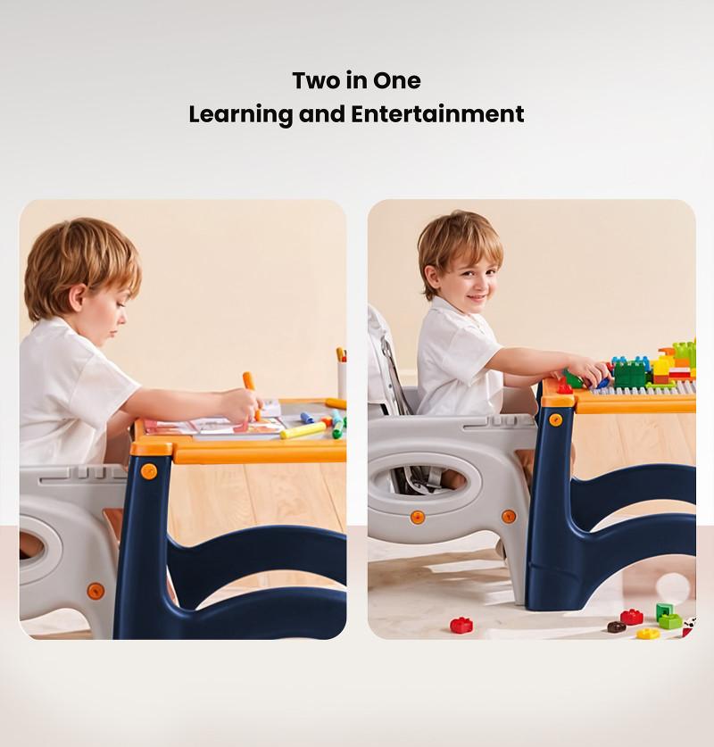 HunyHuny 8-in-1 Convertible Baby High Chair with Activity Table, Dining ...