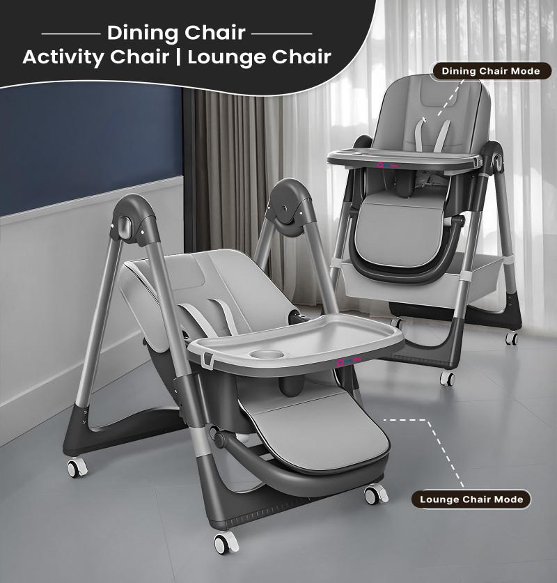 10 in 1 Baby High Chair Play-Eat-Sleep-Fold | Lounge Chair | Adjustable ...