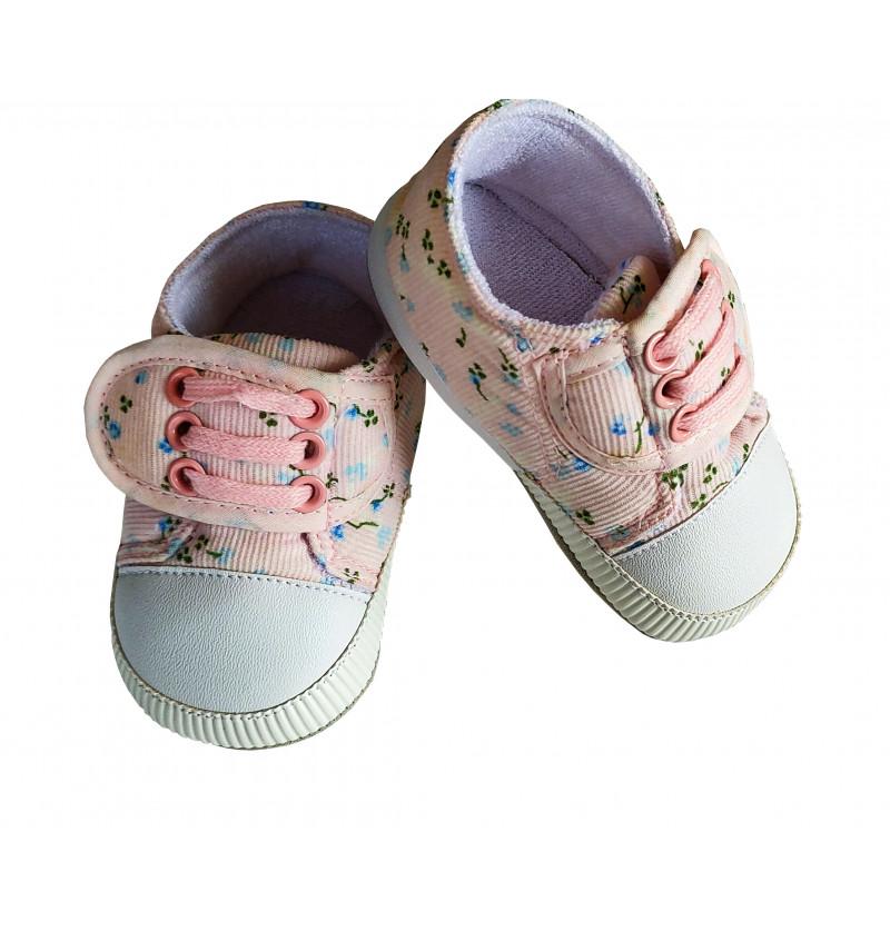 White Floral Shoes for Newborn Baby | Shoes for Newborn Baby